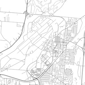 Fairborn Map Print, Fairborn Map Poster Wall Art, Oh City Map, Ohio ...