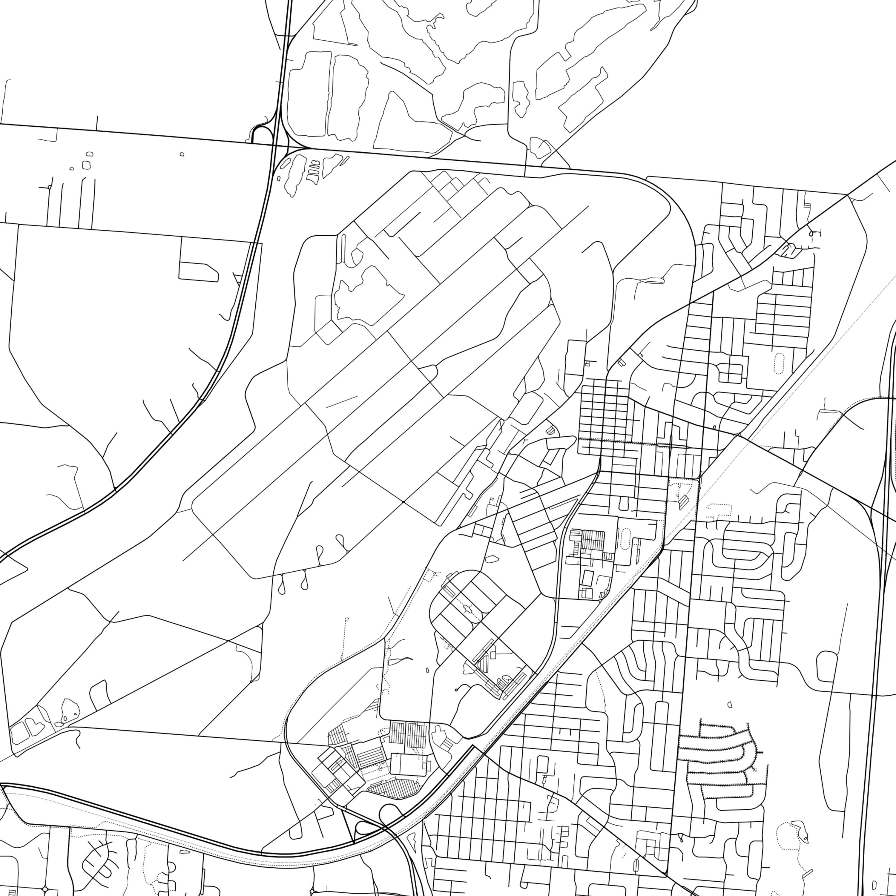 Fairborn Map Print, Fairborn Map Poster Wall Art, Oh City Map, Ohio ...