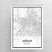 Medan Map Print, Medan Map Poster Wall Art, Medan City Map, Medan Print ...