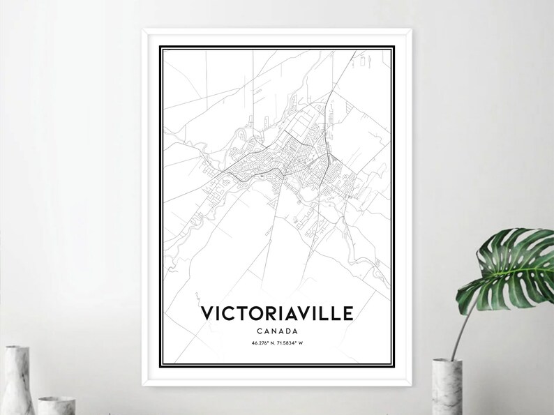 Victoriaville Map Print Victoriaville Map Poster Wall Art - Etsy