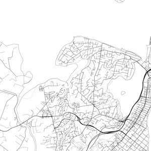 Tauranga Map Print, Tauranga Map Poster Wall Art, Tauranga City Map ...