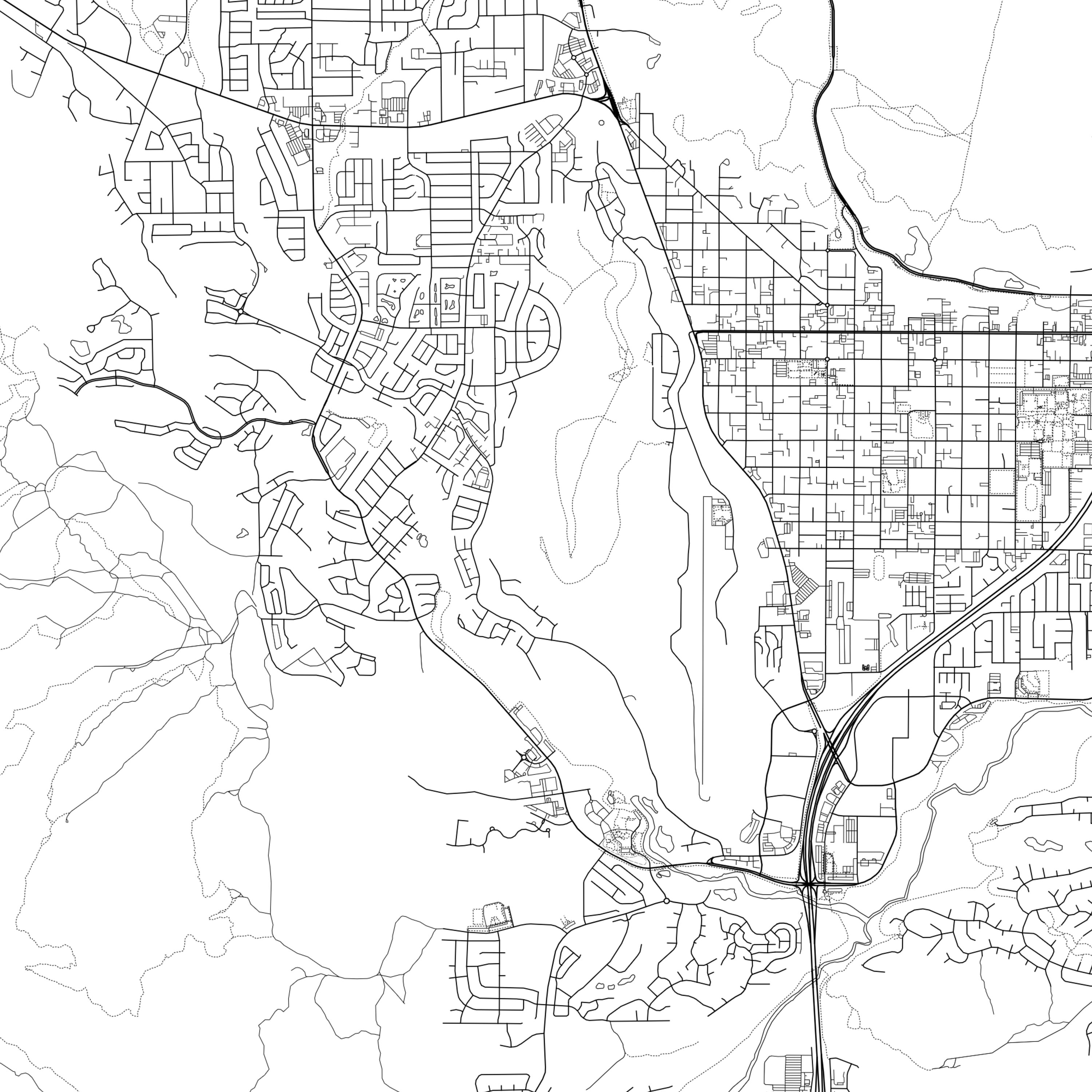 Saint George Map Print, Saint George Map Poster Wall Art, Ut City Map ...