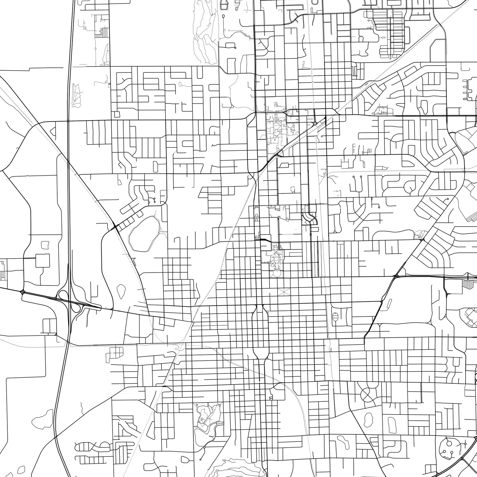 Bloomington Map Print, Bloomington Map Poster Wall Art, Il City Map ...
