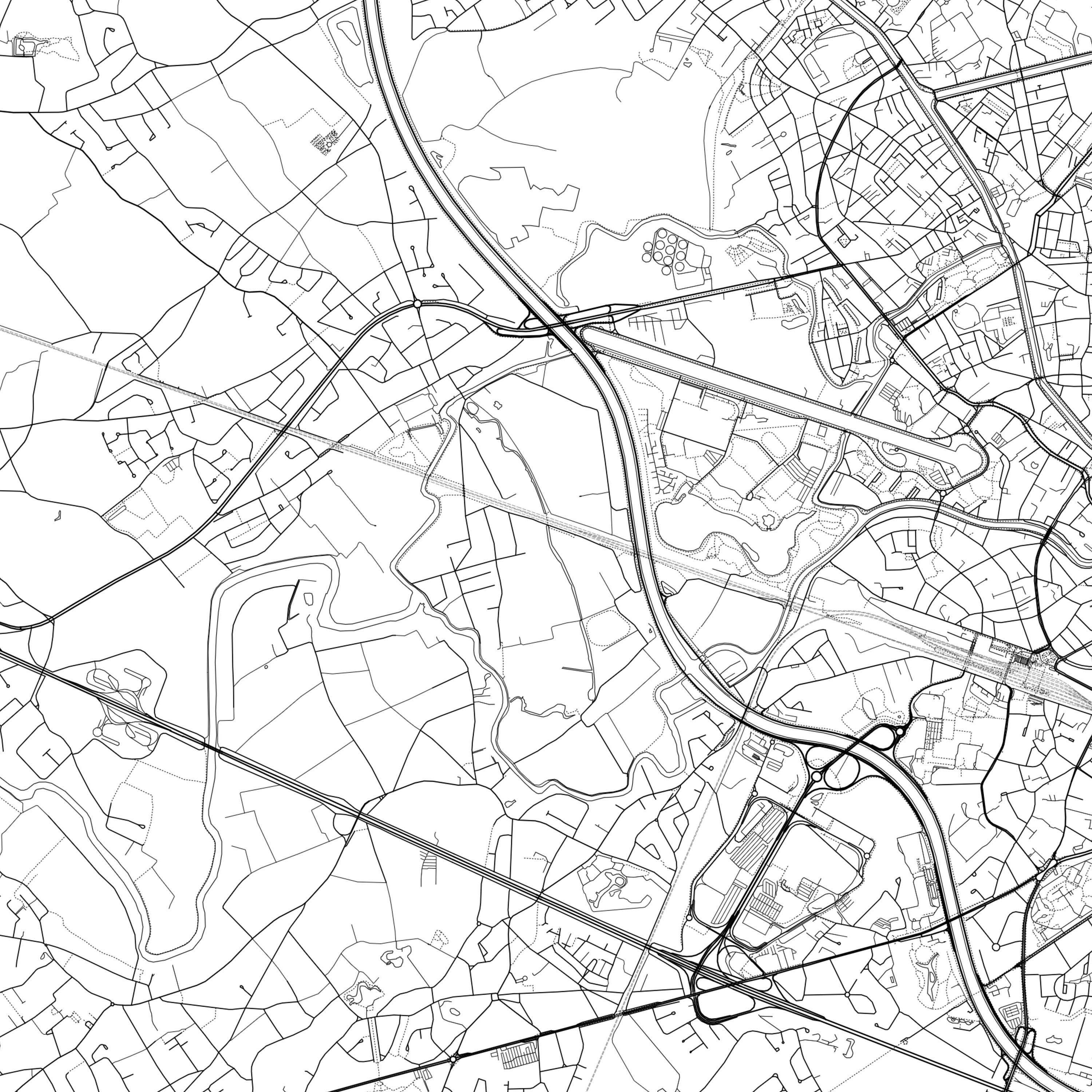 Gent Kaart Afdrukken Gent Kaart Poster Wall Art Gent - Etsy Nederland