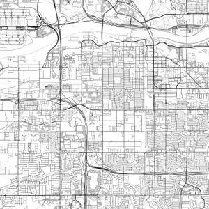 Tempe Map Print, Tempe Map Poster Wall Art, Az City Map, Arizona Print ...