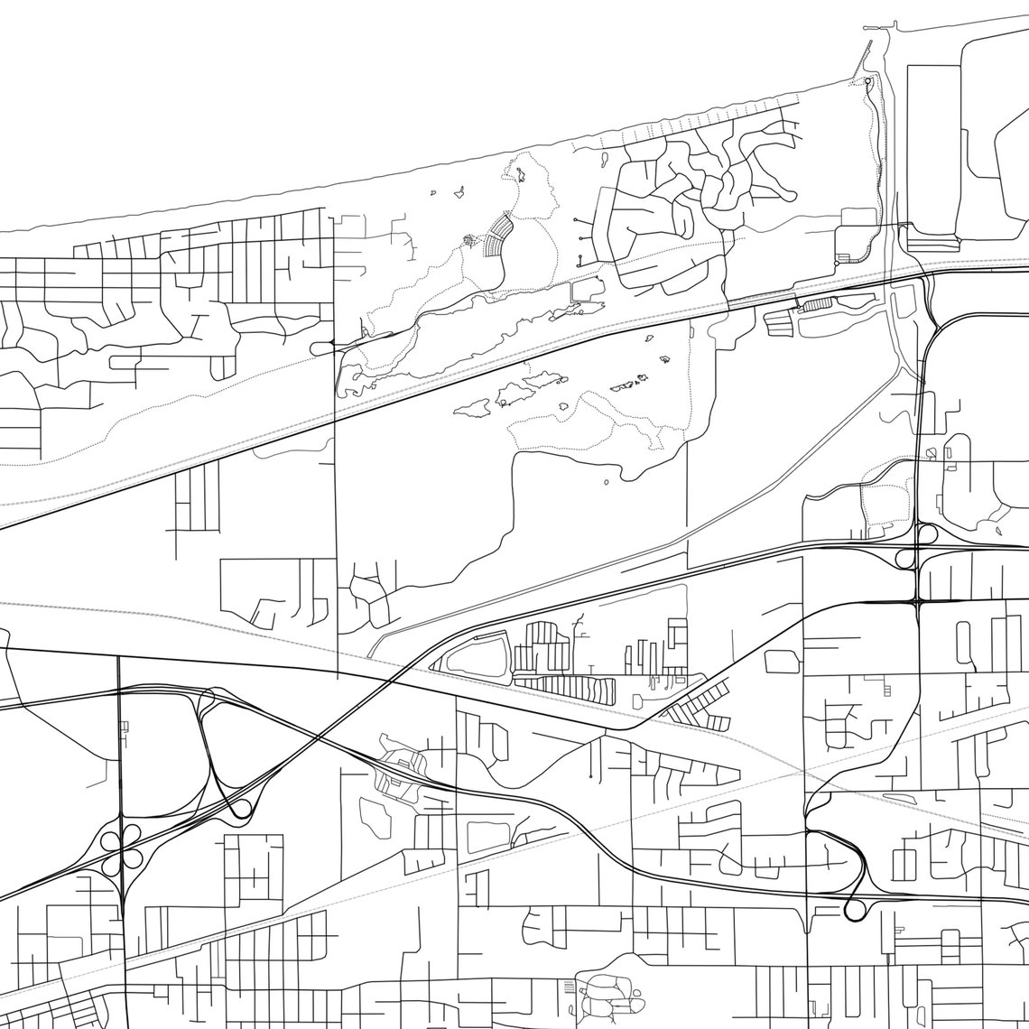 Portage Map Print Portage Map Poster Wall Art in City Map | Etsy