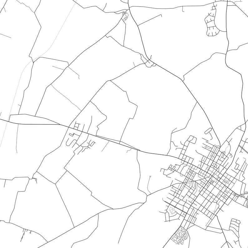 Waynesboro Map Print Waynesboro Map Poster Wall Art Pa City - Etsy