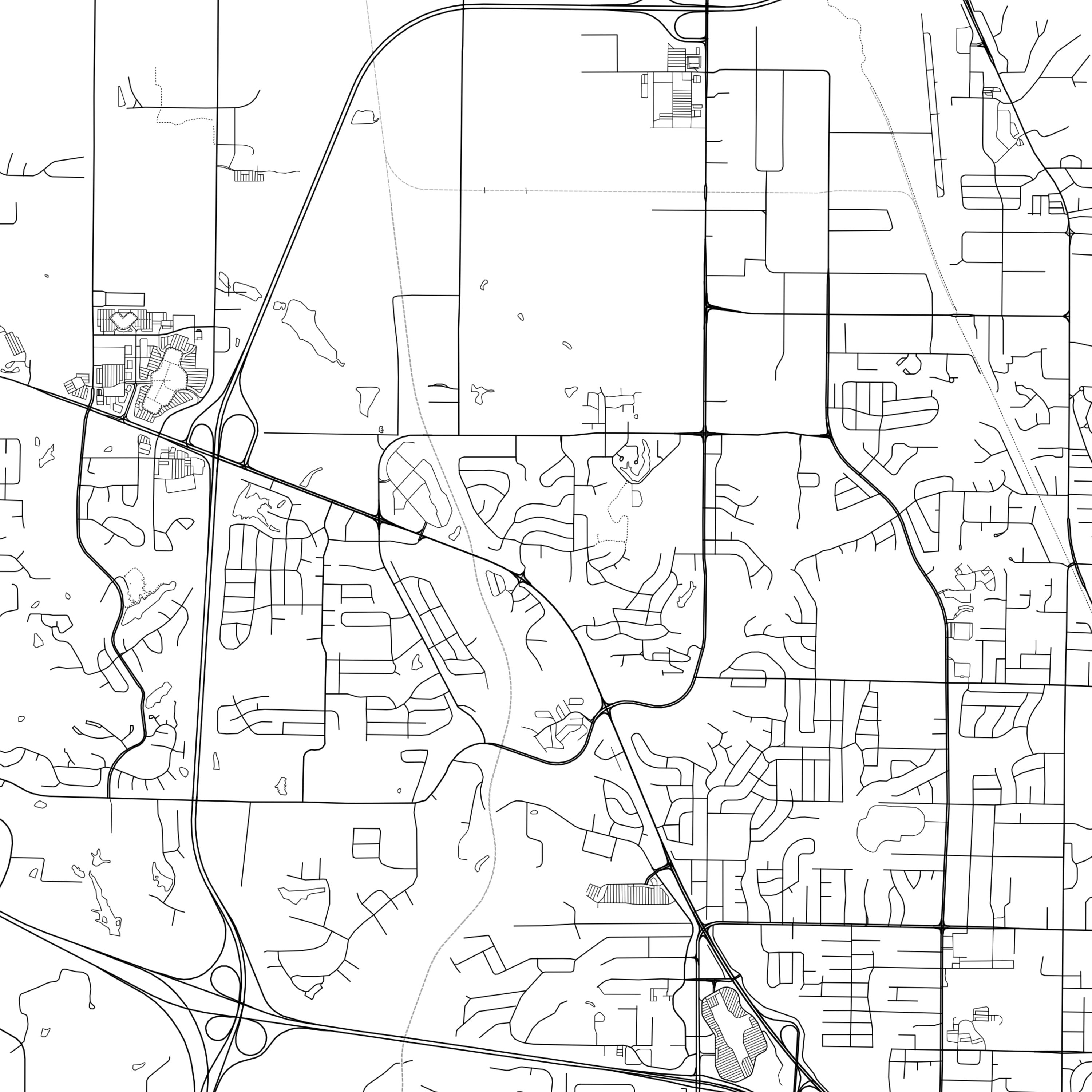 Peoria Map Print Peoria Map Poster Wall Art Il City Map | Etsy