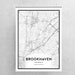 Brookhaven Map Print, Brookhaven Map Poster Wall Art, Ga City Map ...