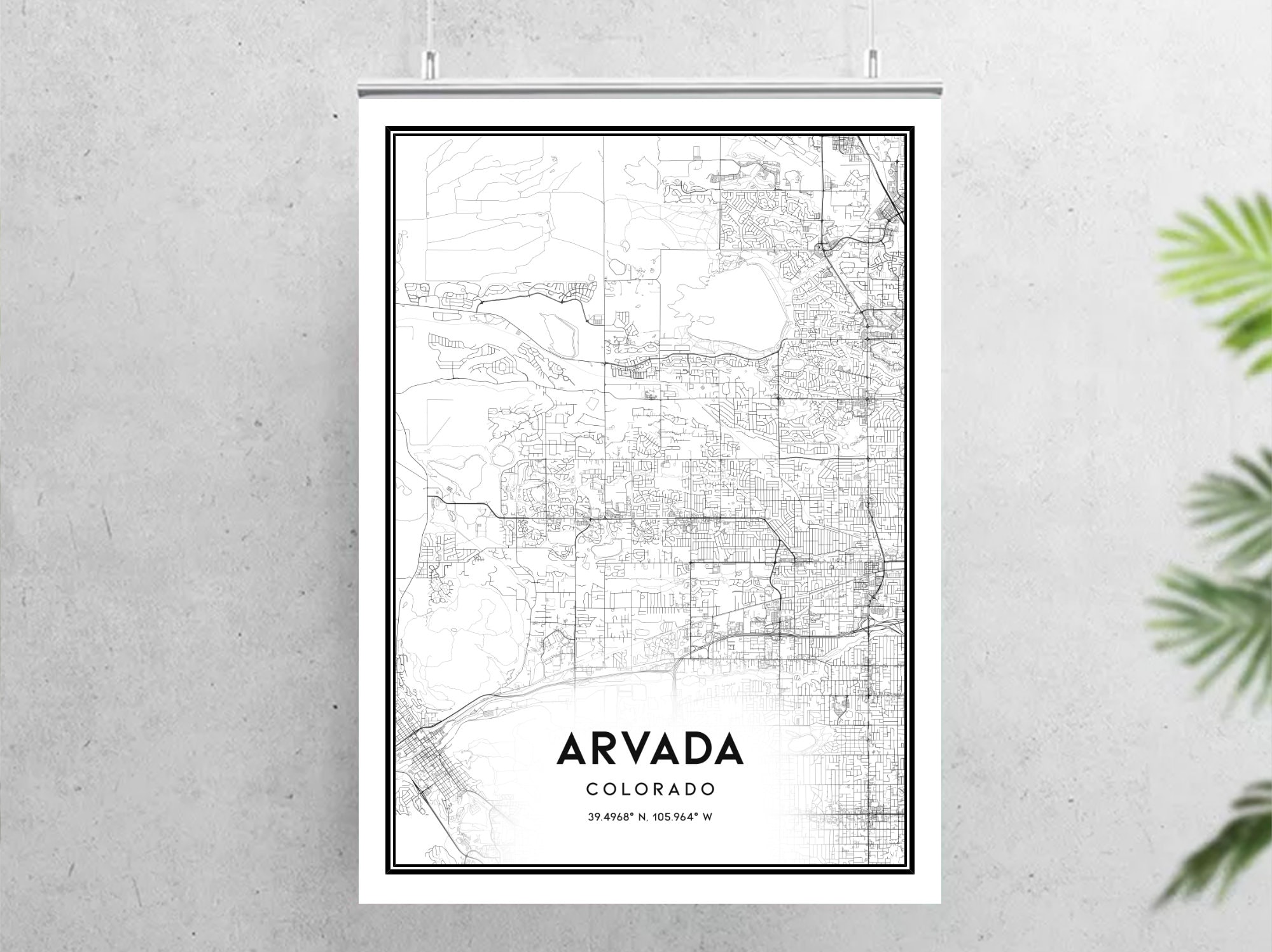 Arvada Map Print Arvada Map Poster Wall Art Co City Map | Etsy