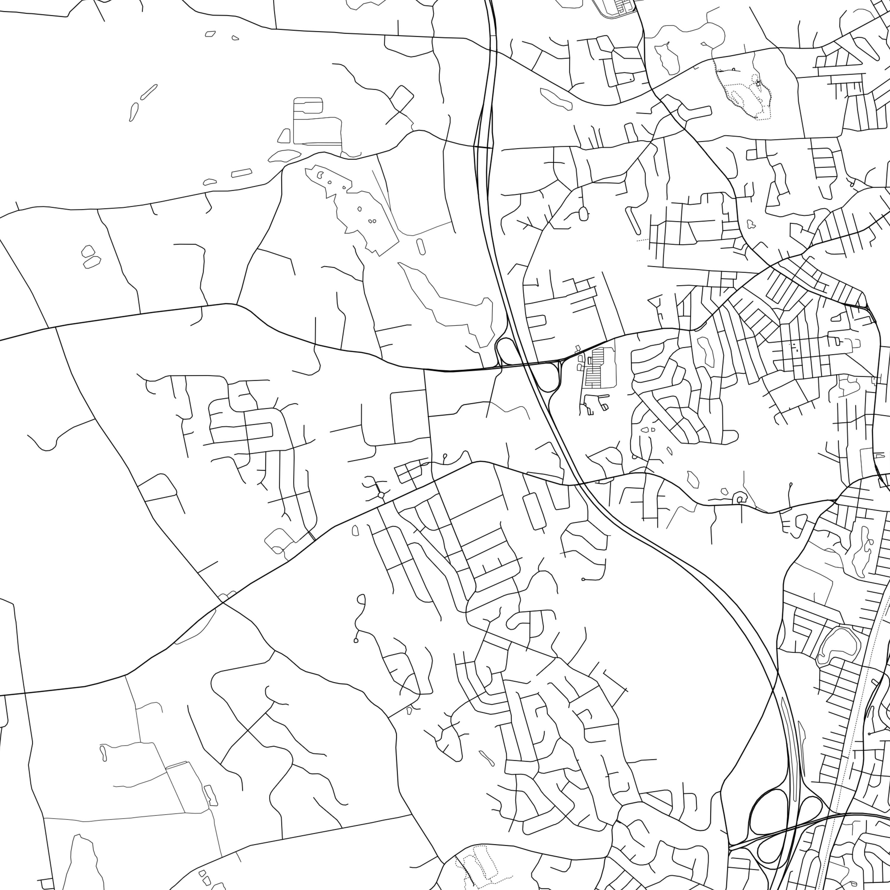 Cranston Map Print Cranston Map Poster Wall Art Ri City Map - Etsy