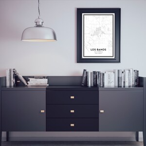 Los Banos Map Print, Los Banos Map Poster Wall Art, Ca City Map ...