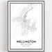 Wellington Map Print, Wellington Map Poster Wall Art, Wellington City ...