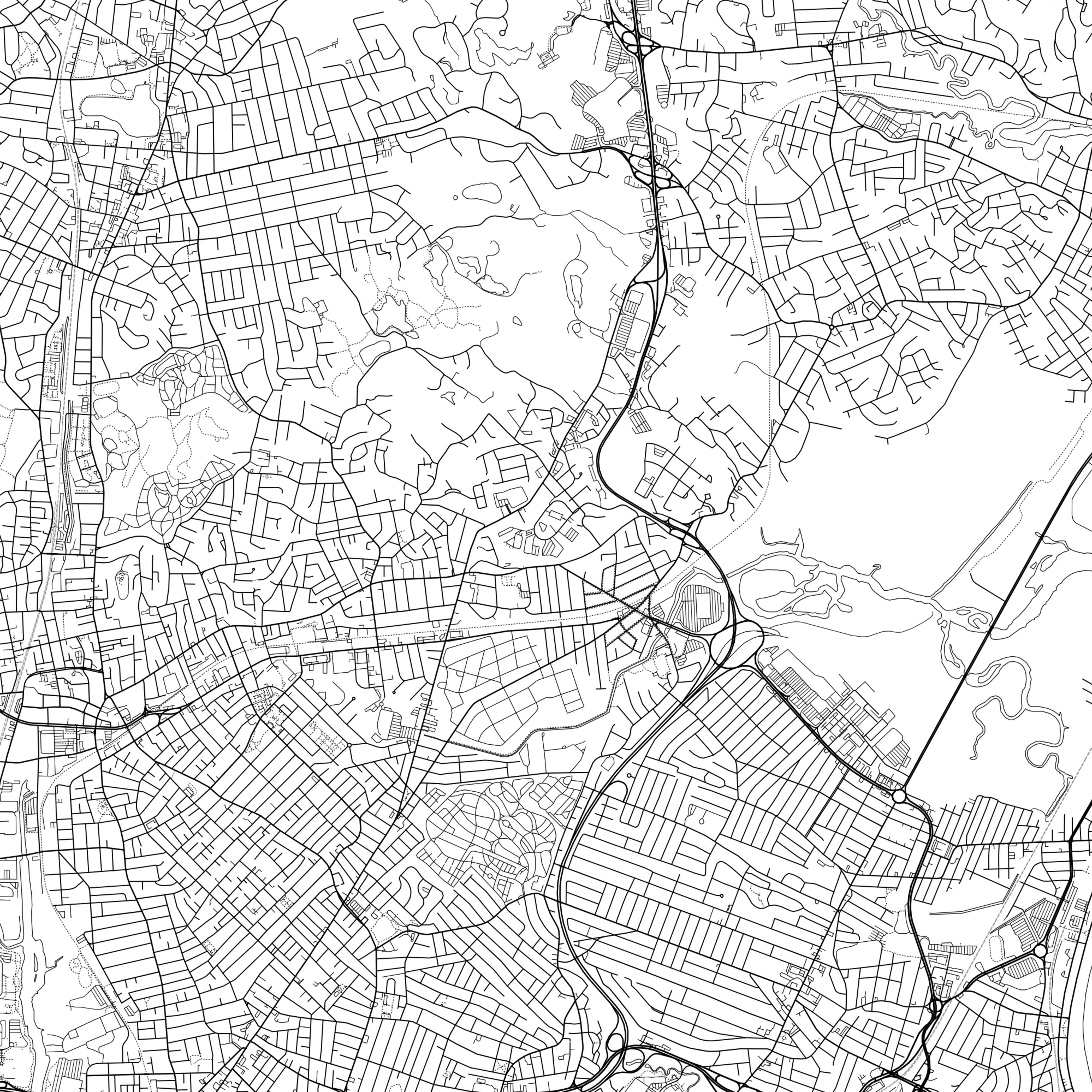 Revere Map Print Revere Map Poster Wall Art Ma City Map | Etsy