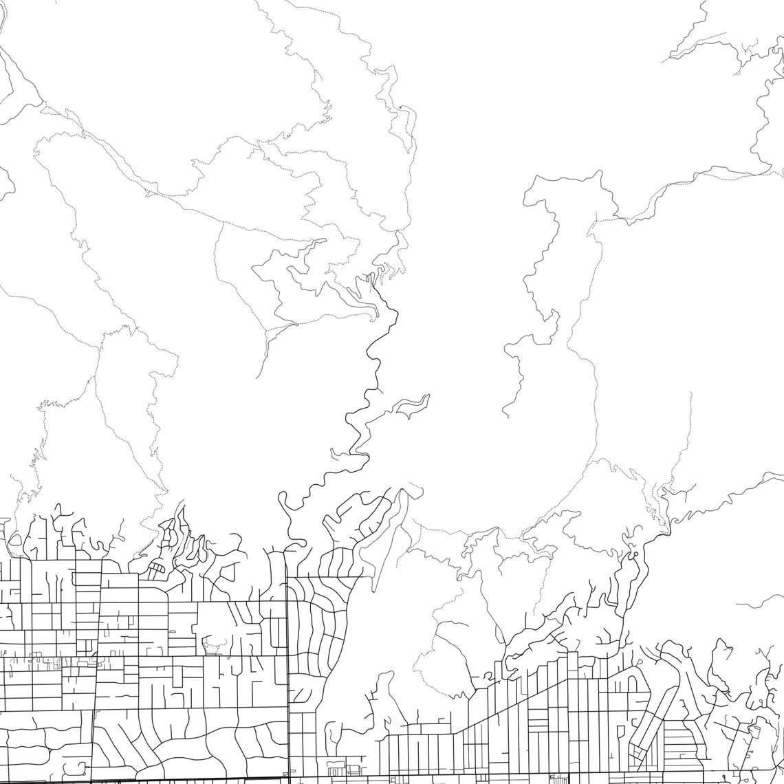 Monrovia Map Print, Monrovia Map Poster Wall Art, Ca City Map ...