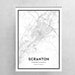 Scranton Map Print, Scranton Map Poster Wall Art, Pa City Map ...