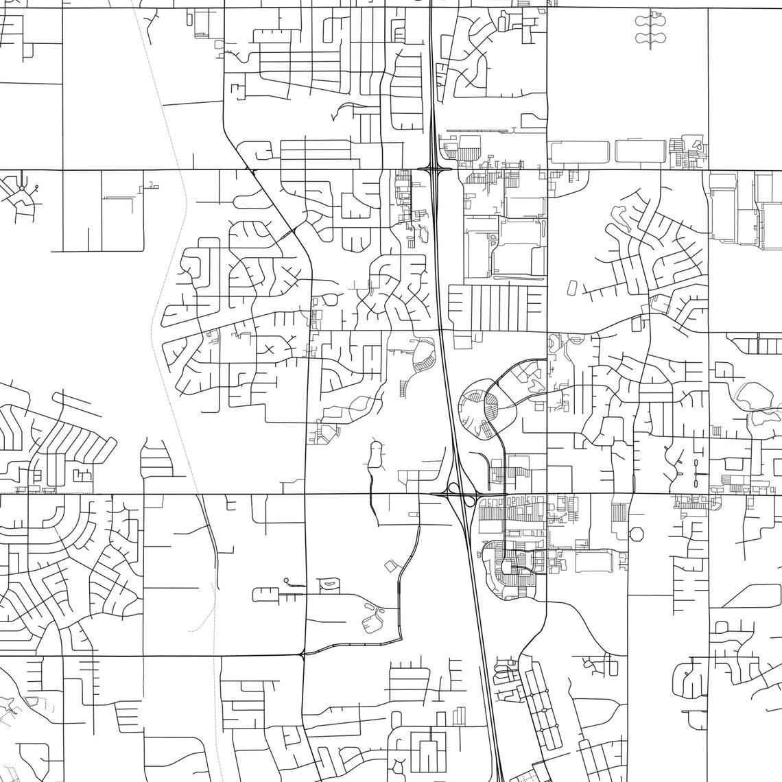 Southaven Map Print, Southaven Map Poster Wall Art, Ms City Map ...