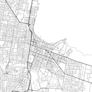 Geelong Map Print, Geelong Map Poster Wall Art, Geelong City Map ...