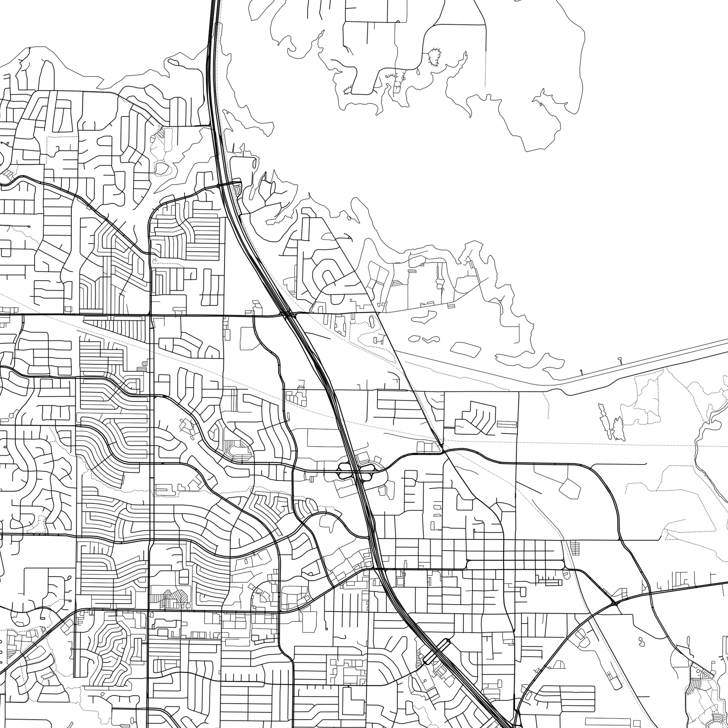 Lewisville Map Print, Lewisville Map Poster Wall Art, Tx City Map ...