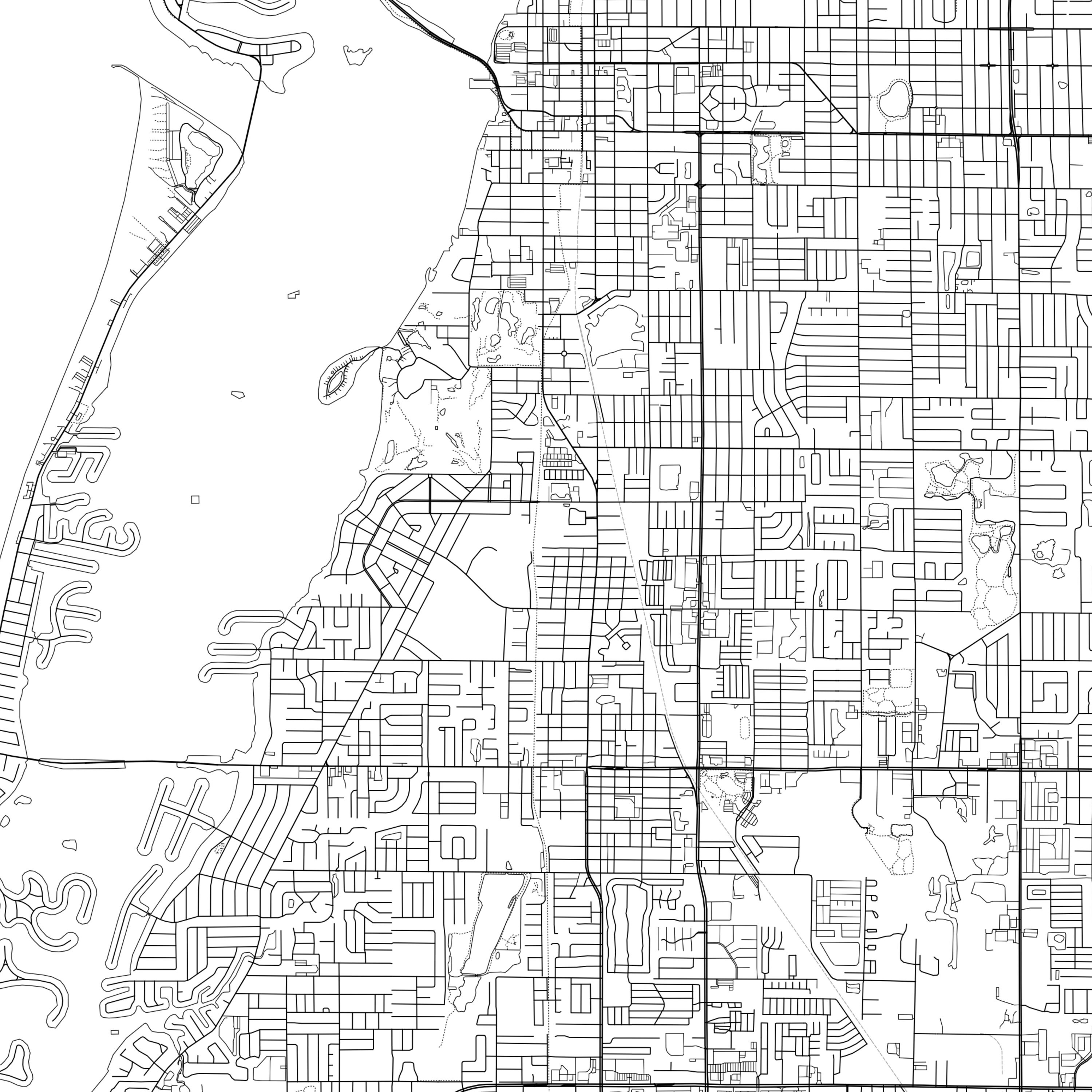 Largo Map Print Largo Map Poster Wall Art Fl City Map | Etsy