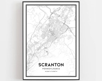 Bethlehem Map Print Bethlehem Map Poster Wall Art Pa City | Etsy