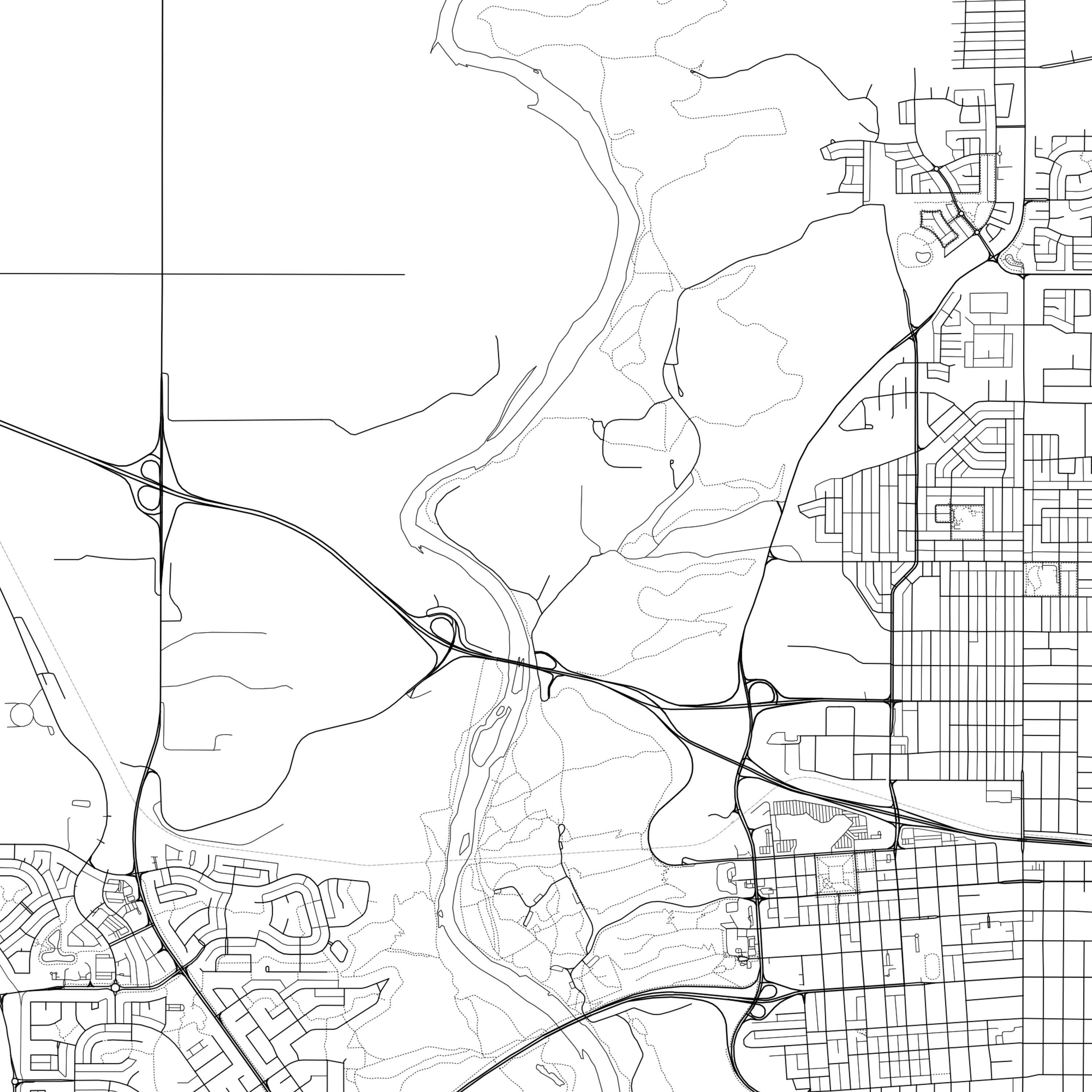 Lethbridge Map Print Lethbridge Map Poster Wall Art | Etsy