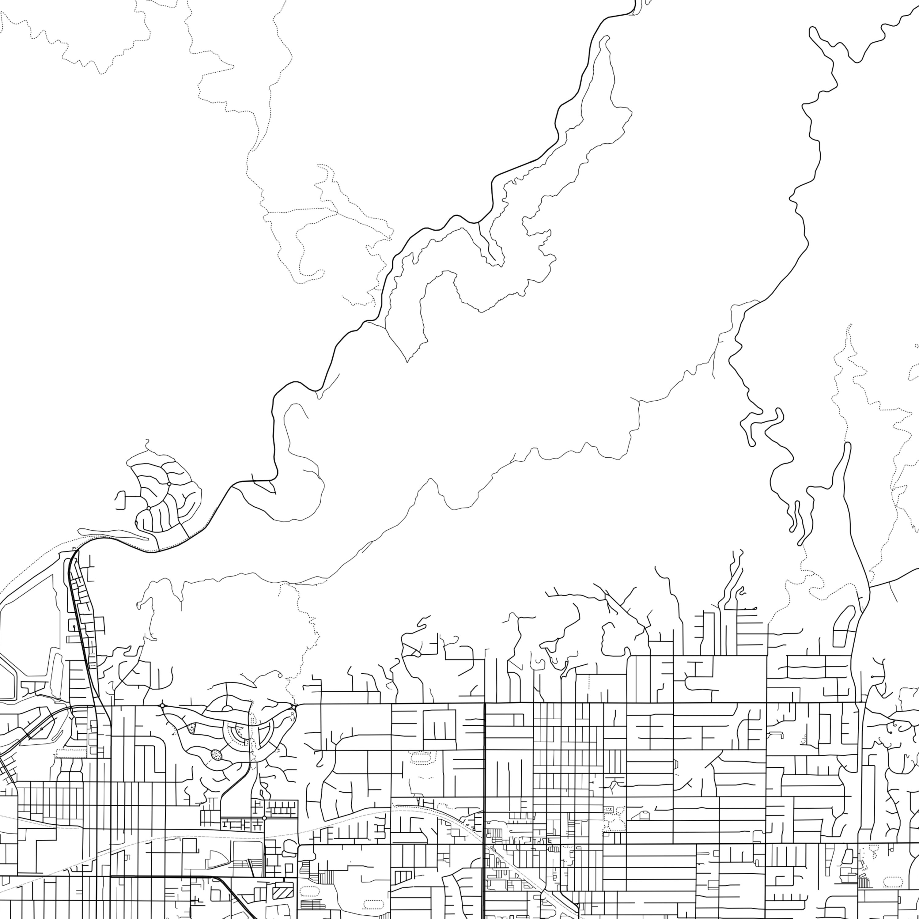 Glendora Map Print, Glendora Map Poster Wall Art, Ca City Map ...