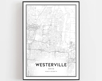 Toledo Map Print, Toledo Map Poster Wall Art, Oh City Map, Ohio Print ...