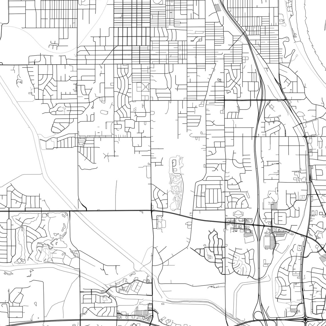 Bellevue Map Print Bellevue Map Poster Wall Art Ne City Map - Etsy