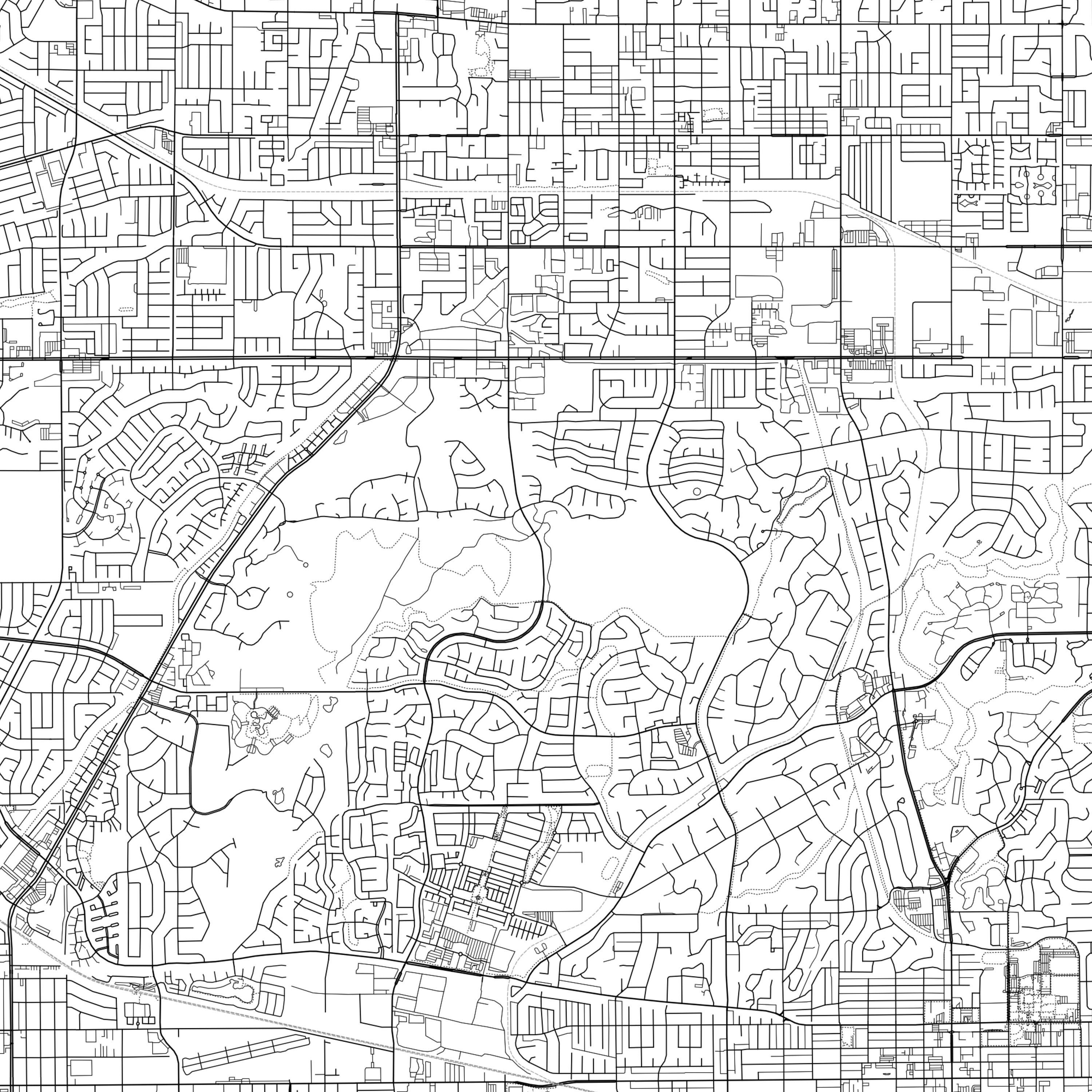 Fullerton Map Print, Fullerton Map Poster Wall Art, Ca City Map ...