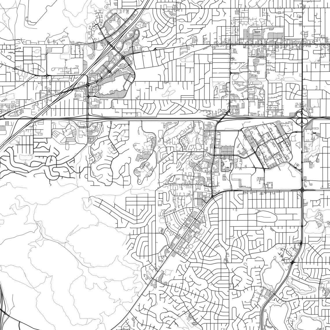 Lakewood Map Print Lakewood Map Poster Wall Art Co City Map | Etsy