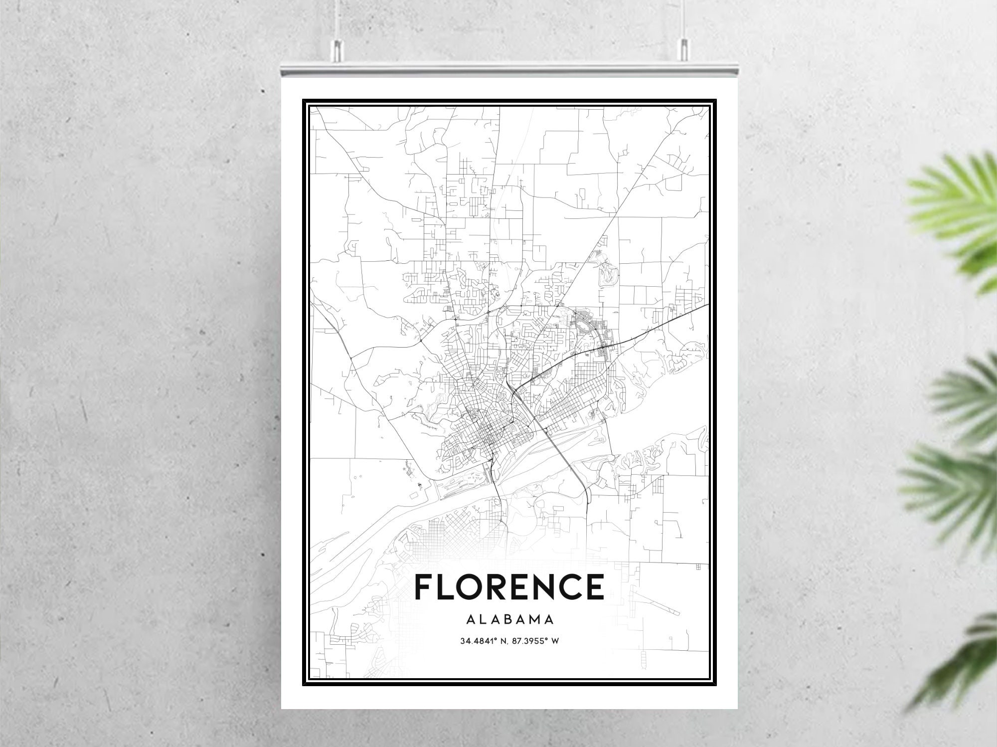 Florence Map Print Florence Map Poster Wall Art Al City | Etsy