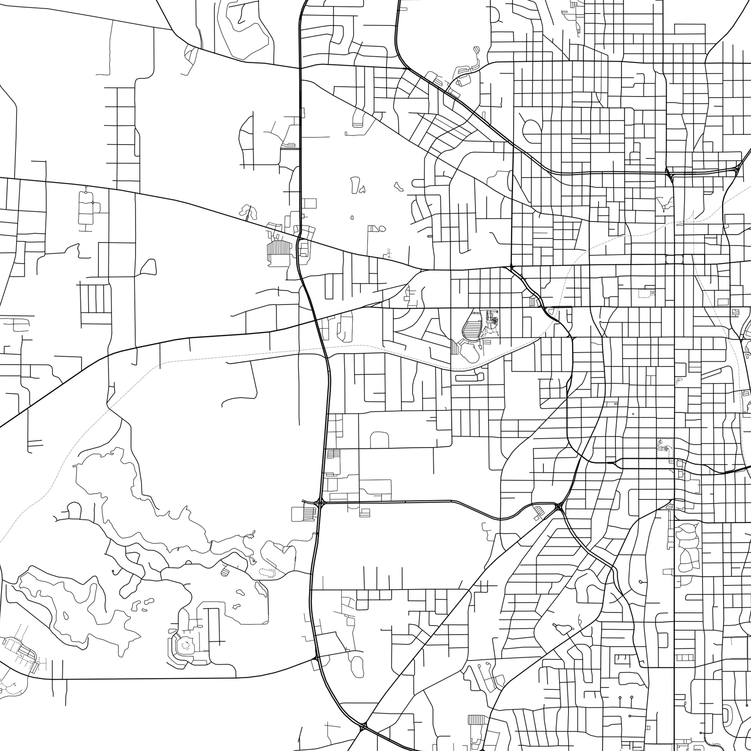 Tyler Map Print Tyler Map Poster Wall Art Tx City Map | Etsy