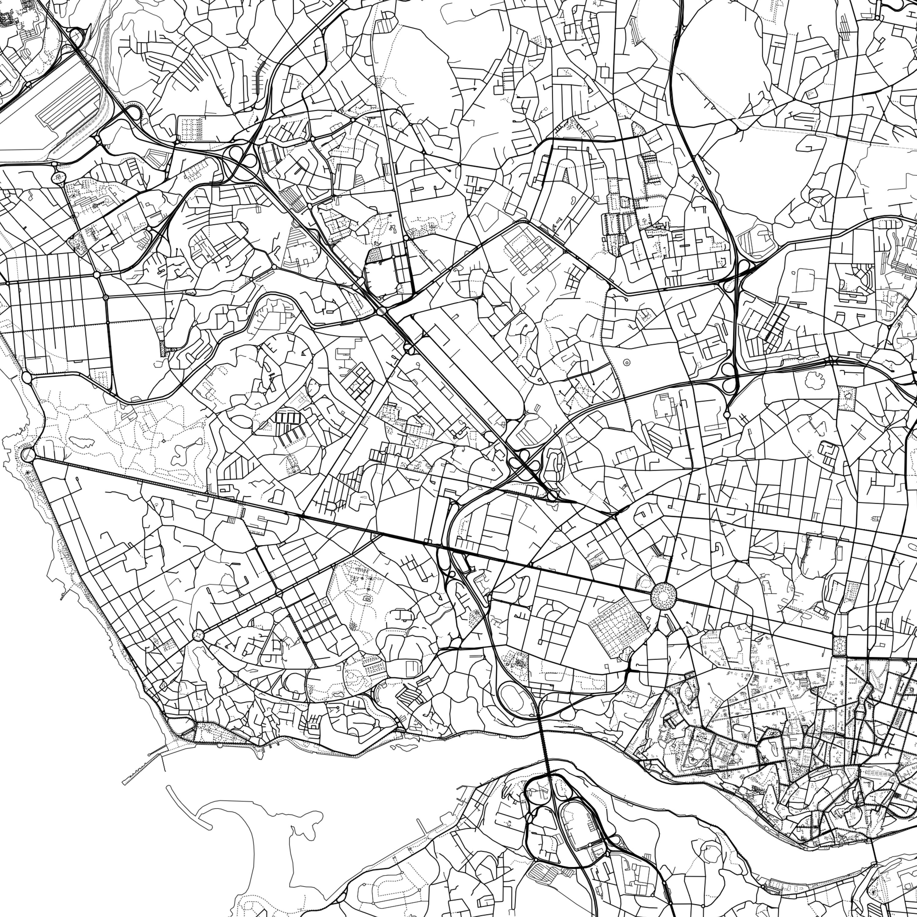 Porto Map Print Porto Map Poster Wall Art Porto City Map - Etsy