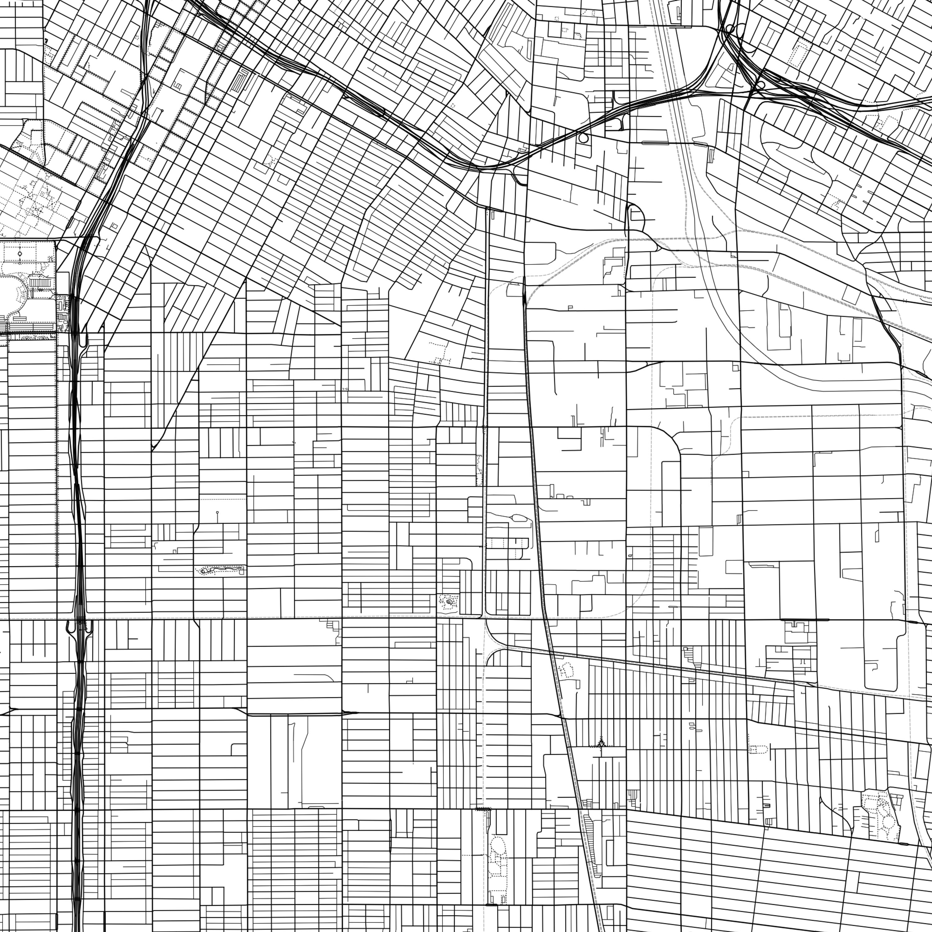 Huntington Park Map Print, Huntington Park Map Poster Wall Art, Ca City ...