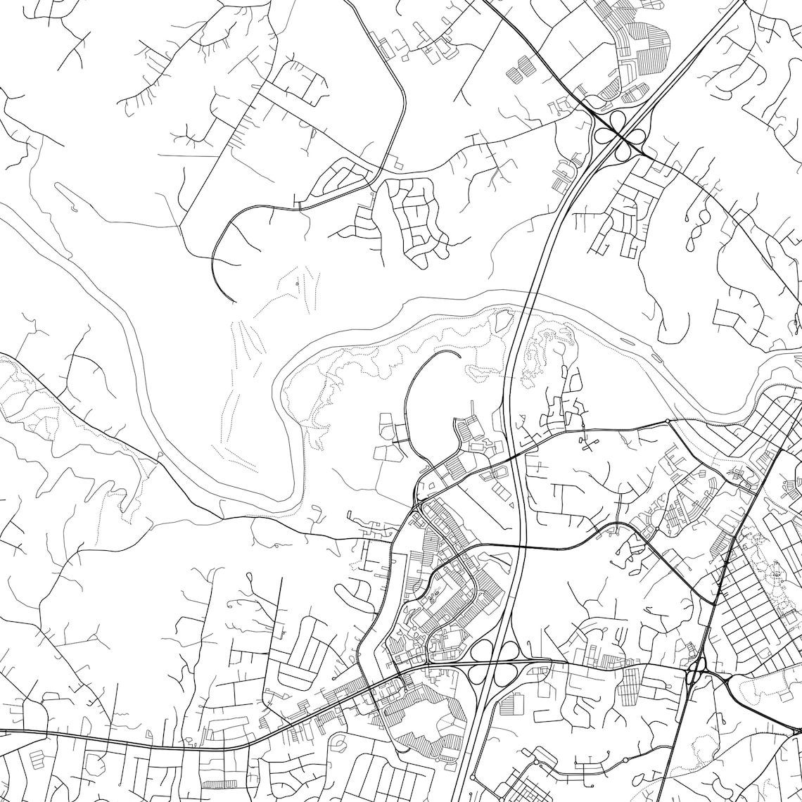 Fredericksburg Map Print Fredericksburg Map Poster Wall Art - Etsy