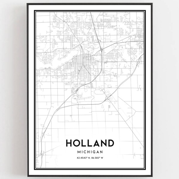 Map of Holland - Etsy