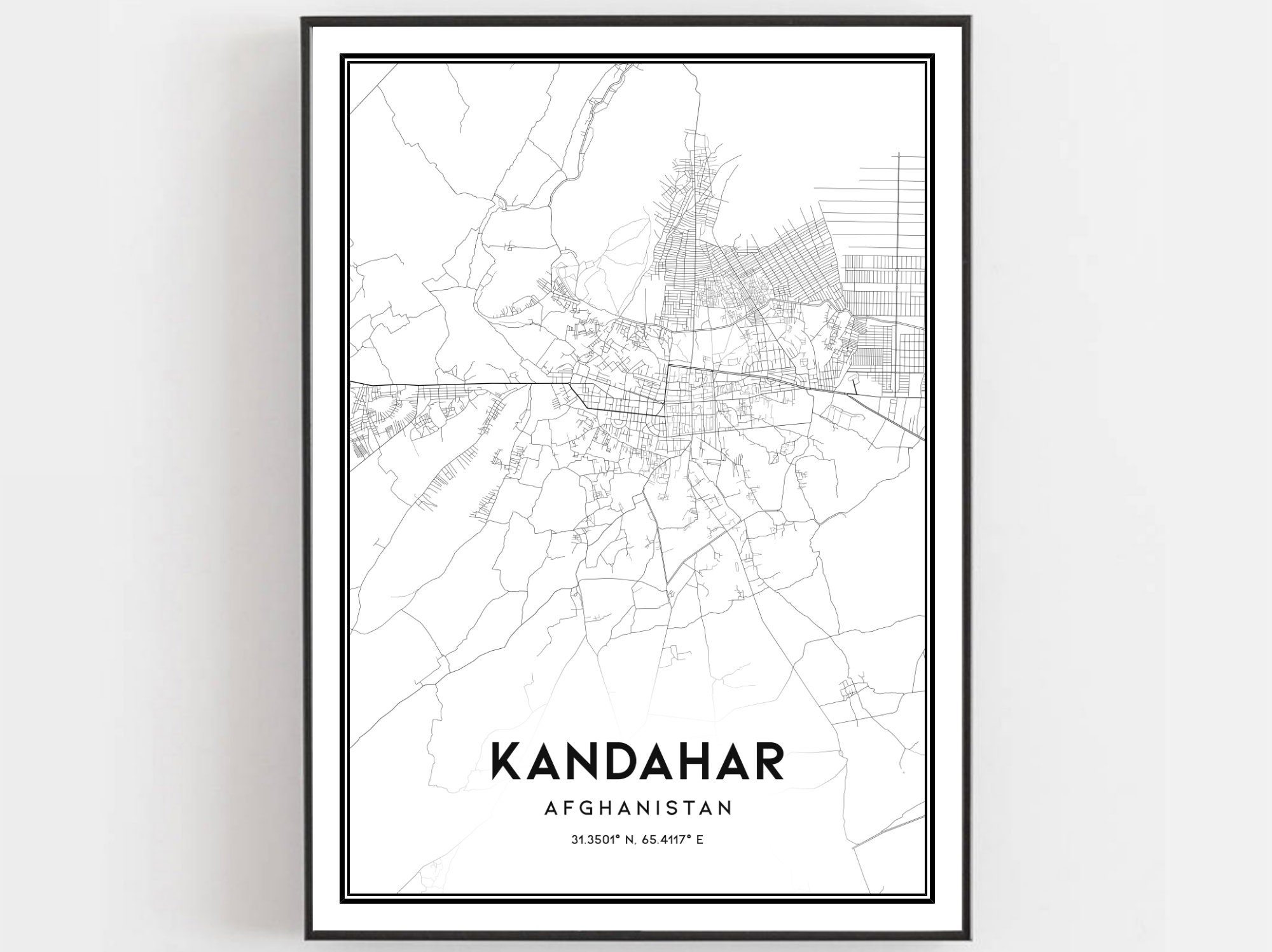 Kandahar City Map