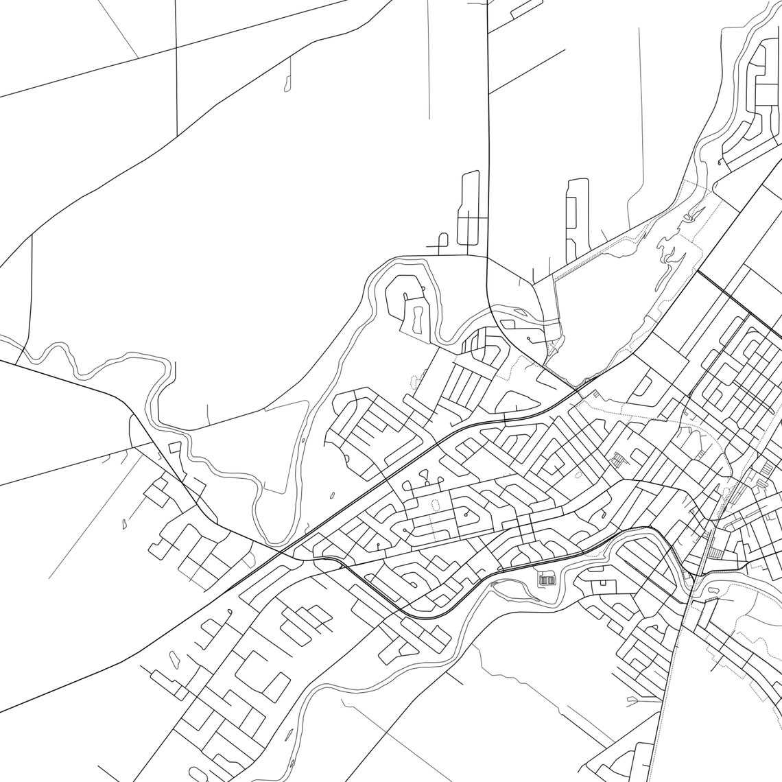 Victoriaville Map Print Victoriaville Map Poster Wall Art - Etsy