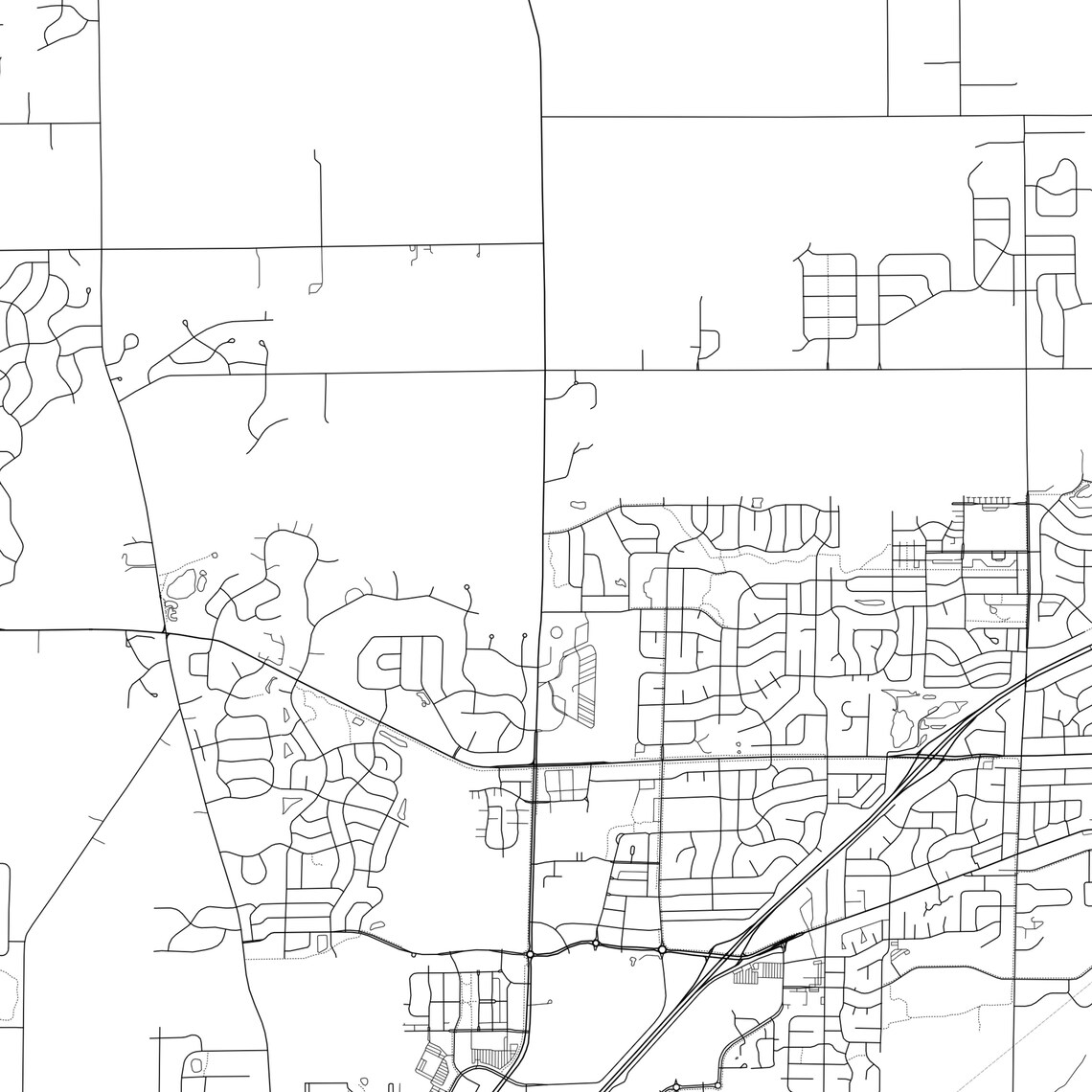 Sun Prairie Map Print Sun Prairie Map Poster Wall Art Wi | Etsy