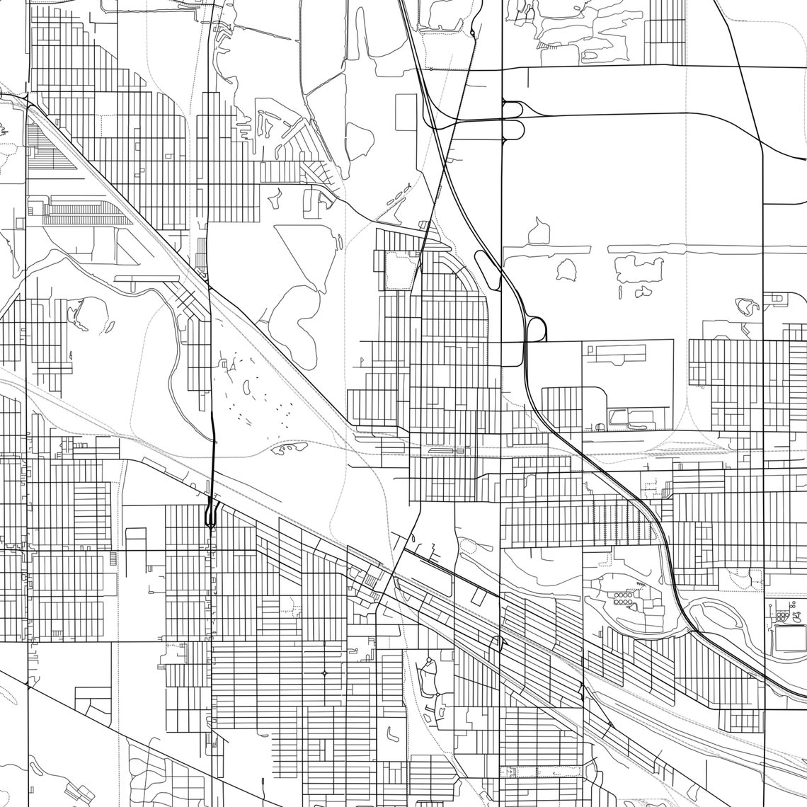 Hammond Map Print Hammond Map Poster Wall Art in City Map - Etsy