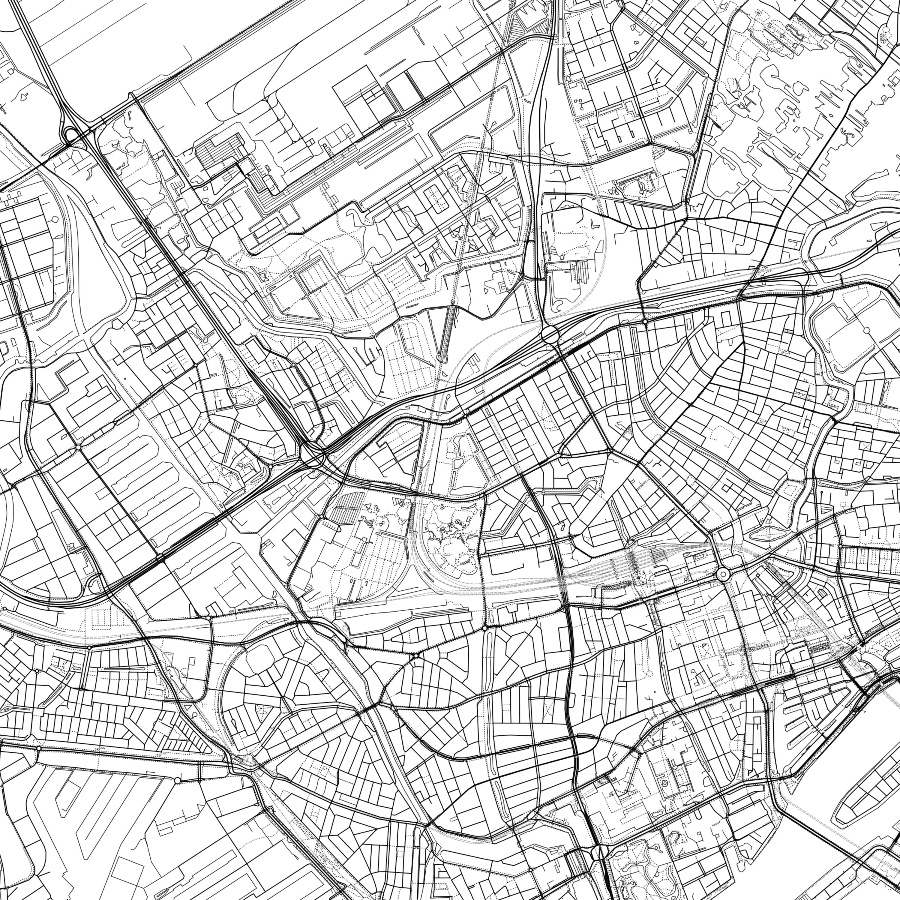 Rotterdam Map Print Rotterdam Map Poster Wall Art Rotterdam | Etsy