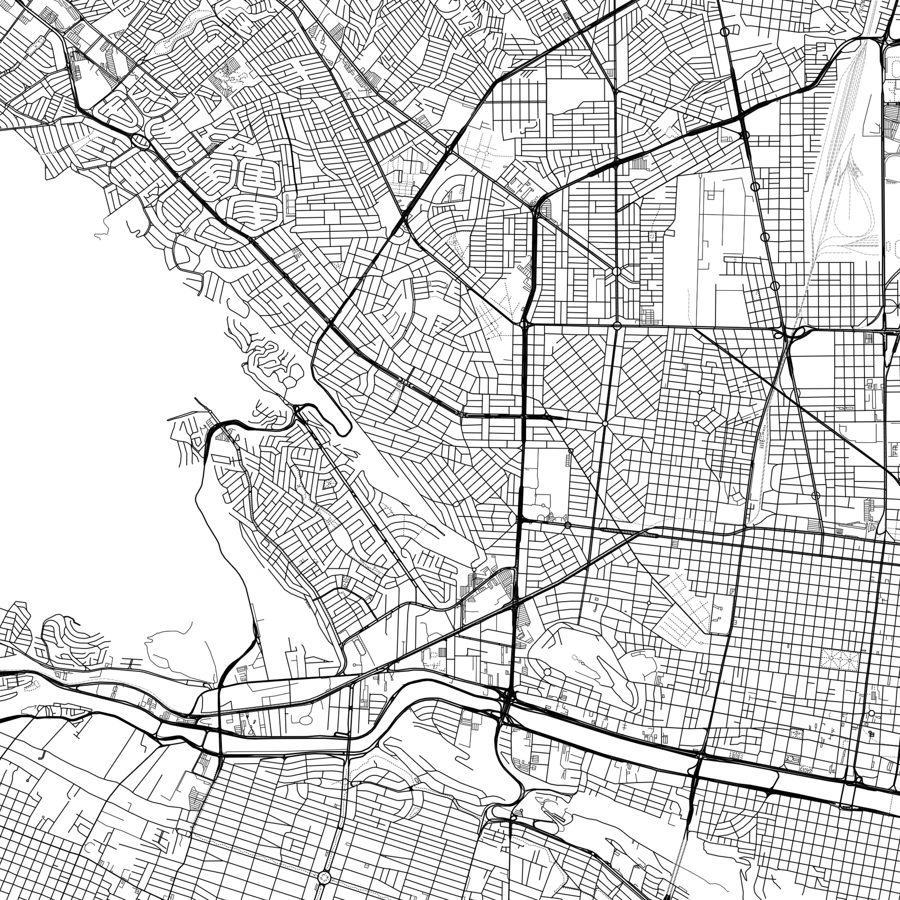 Monterrey Map Print Monterrey Map Poster Wall Art Monterrey | Etsy
