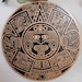 Wood Carved Stylized Aztec Calendar Aztec Calendar Wall Art | Etsy