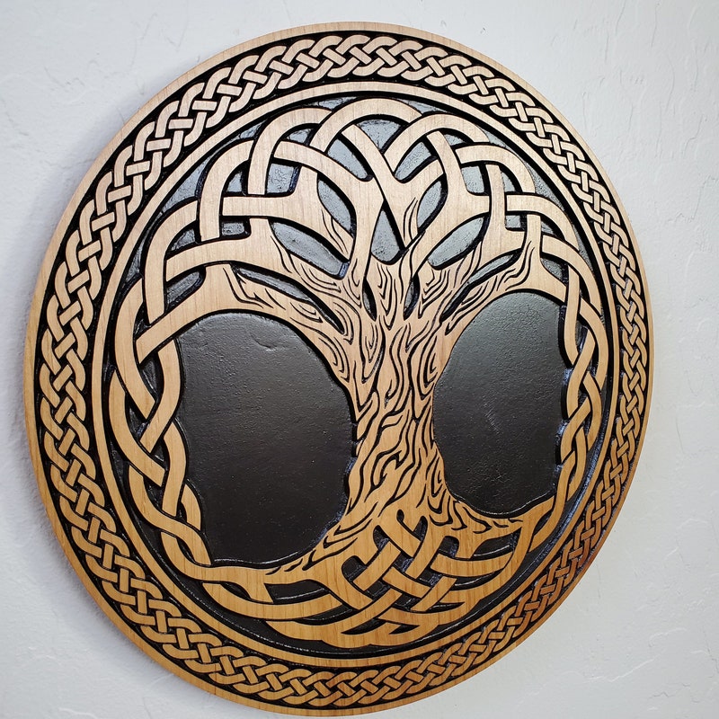 Carved Wood Celtic Wall Art - Etsy