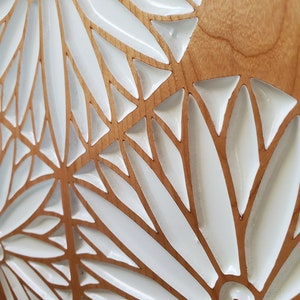 Wood Carved Tokugawa Clan Samurai Kamon Family Crest Wall Art, Asian ...