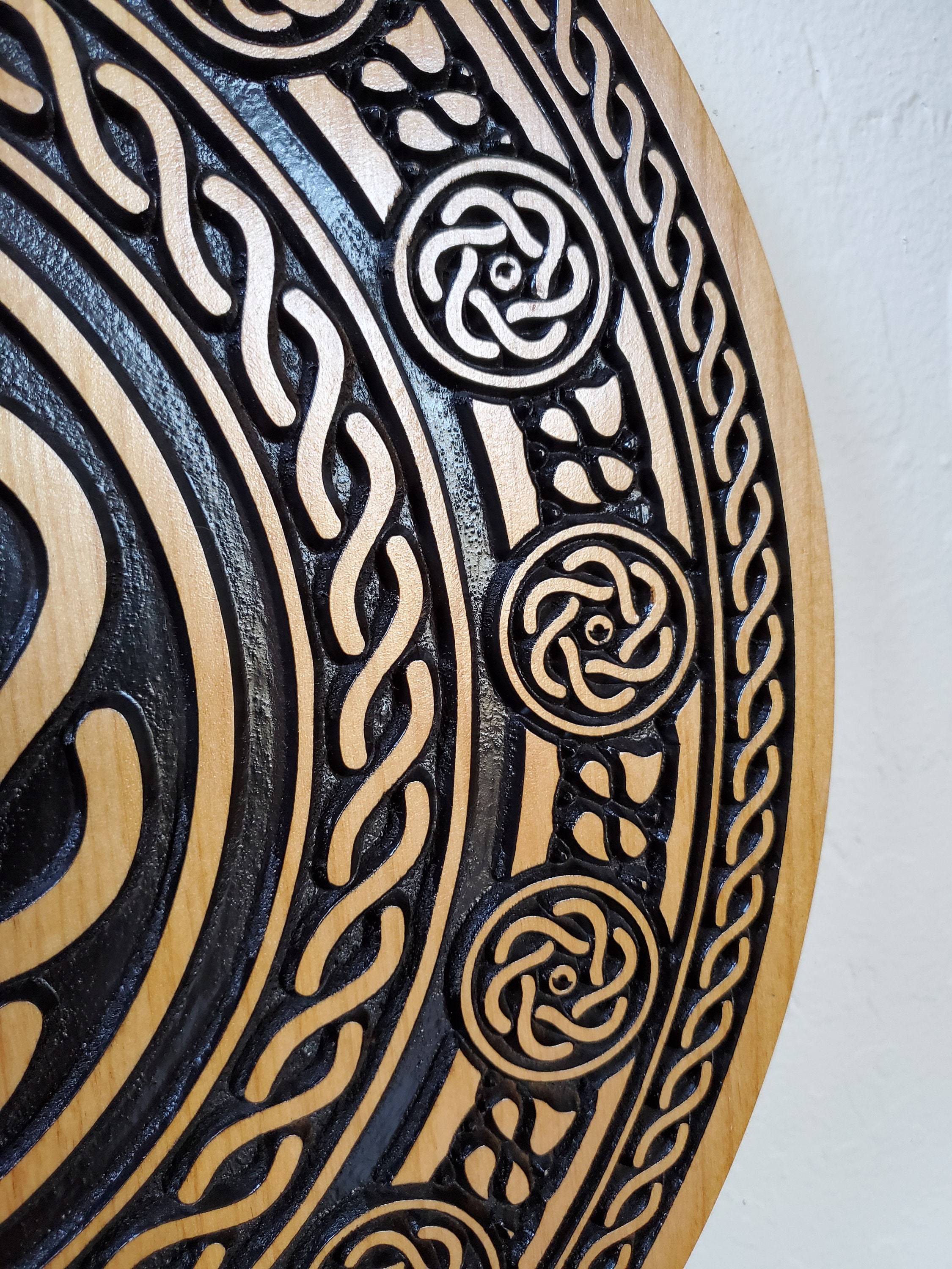 Celtic Knot Wood Carved Wall Art Celtic Wall Hanging Gift - Etsy Canada