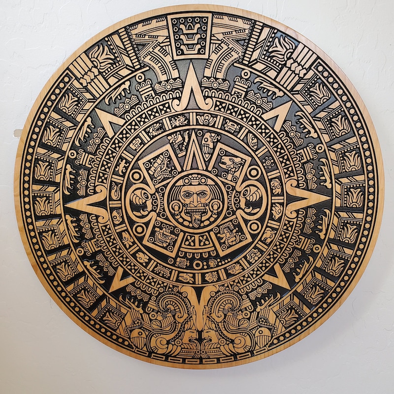 Aztec Wood Wall Art - Etsy