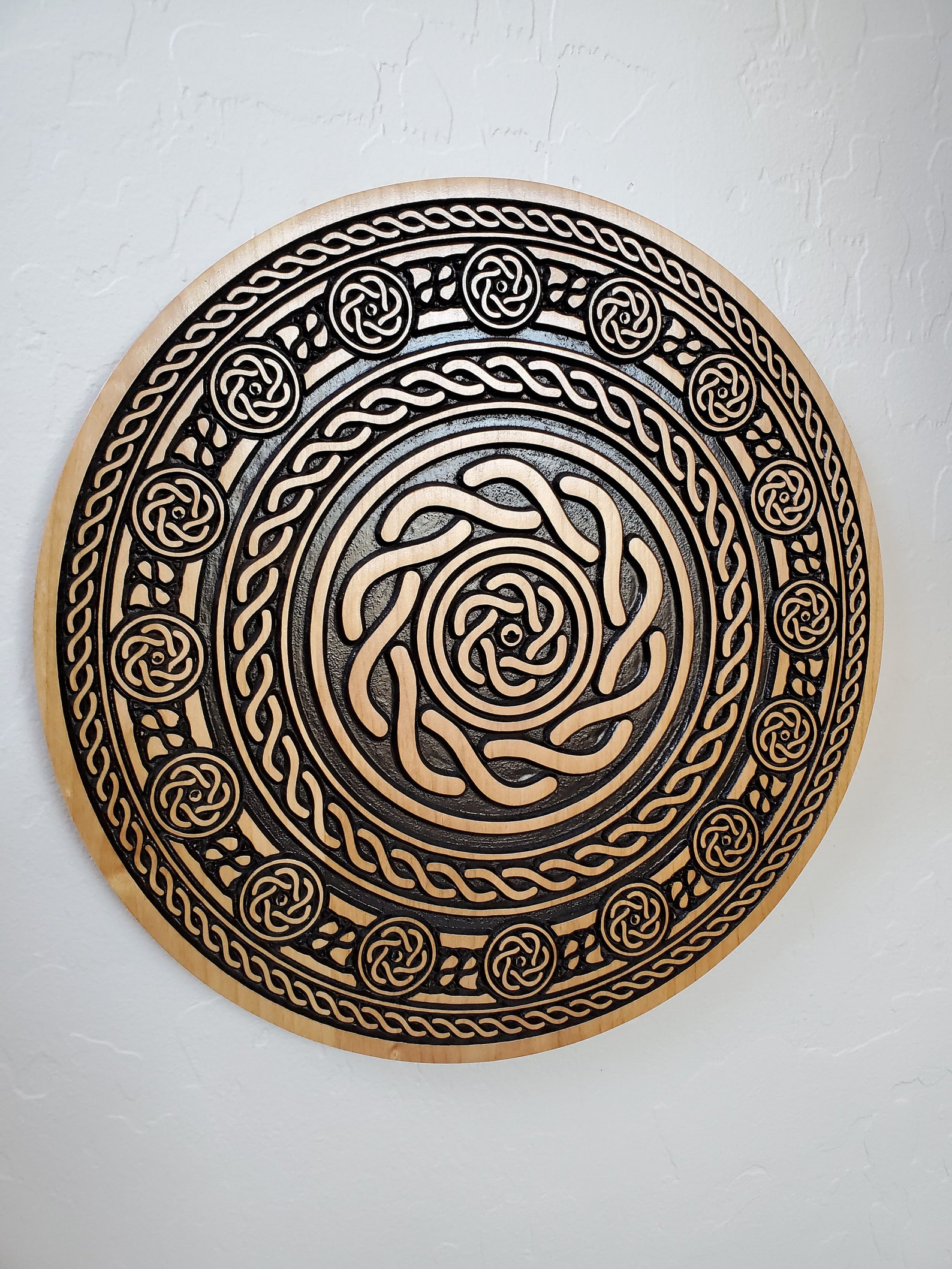 Celtic Knot Wood Carved Wall Art Celtic Wall Hanging Gift - Etsy Canada