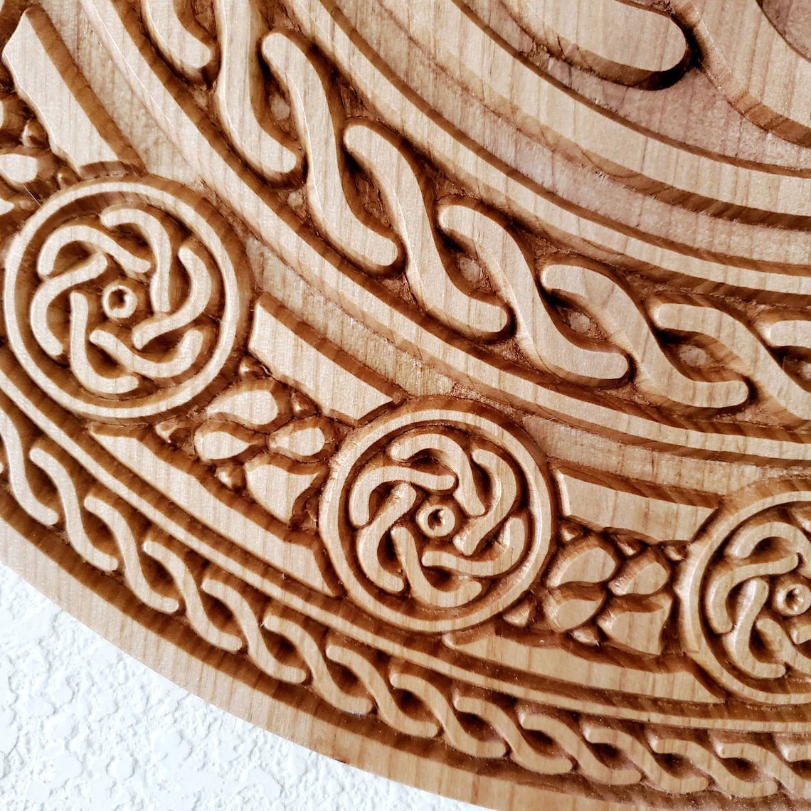 Celtic Knot Wood Carved Wall Art Celtic Wall Hanging Gift - Etsy
